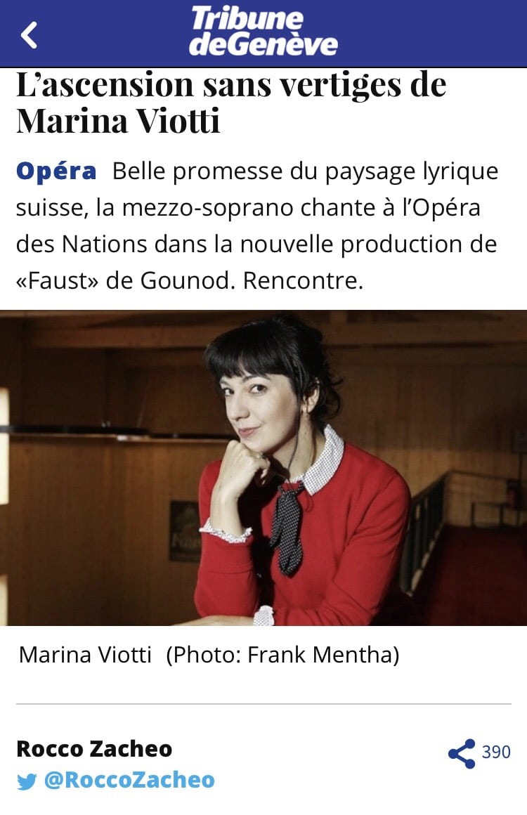 Interviews/portraits - Marina Viotti